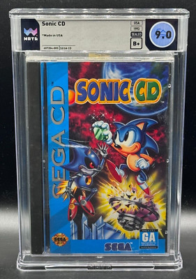 Sonic CD Sega CD Jewel Case Longbox Factory Sealed New WATA 9.0 B+ ...