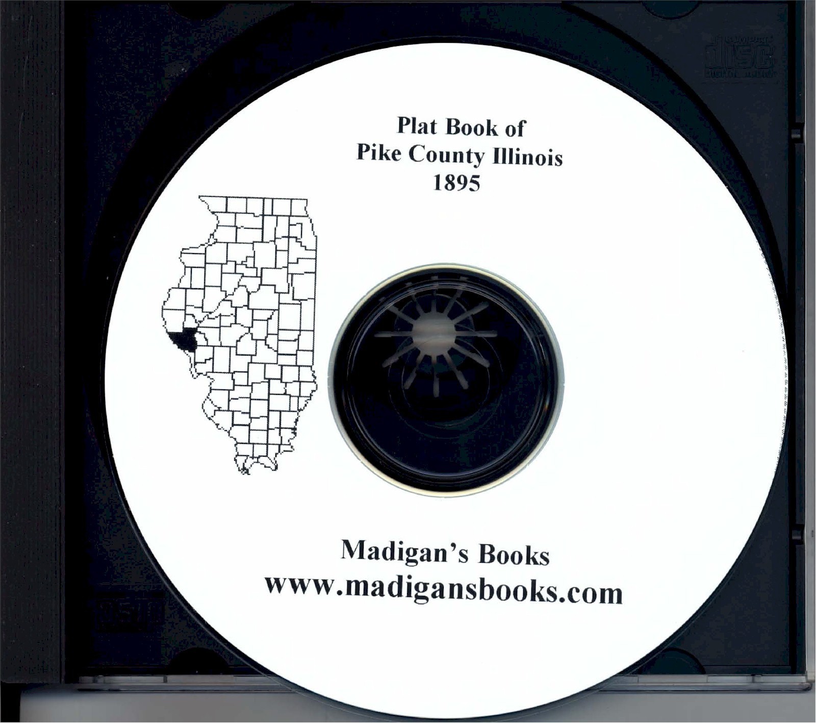 Pike Co Illinois IL 1895 Atlas plat book genealogy history land owners ...