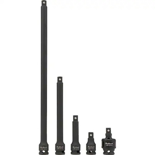 5pc Blackhawk By Proto 3/8" Dr. Extension Bar Universal Joint Socket ...