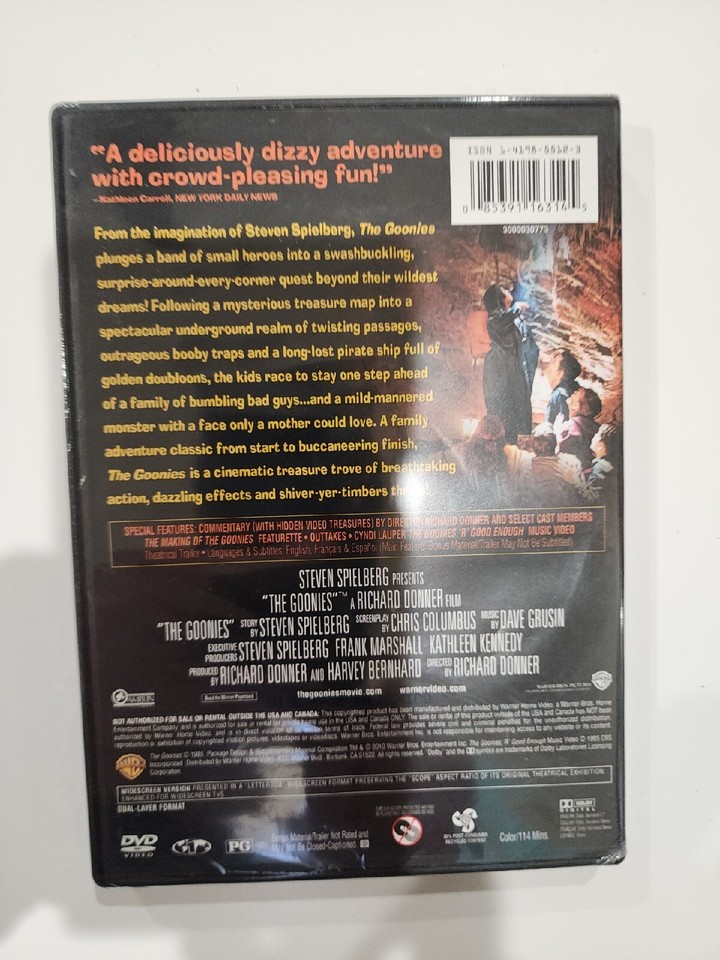 The Goonies DVD, 2001, Brand New/Sealed! 85391147428| eBay