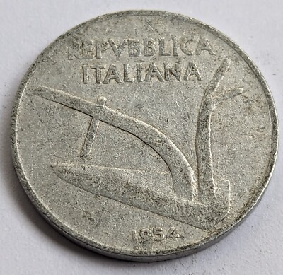 10 Lire 1954 R Rome Italy Coin Repubblica Italiana As Pictured | eBay