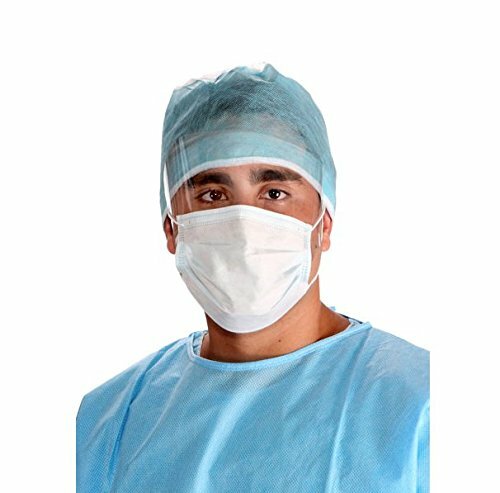 Surgical Face Mask with Anti Fog Ear Loop & Eye Shield Blue Dental 50 ...