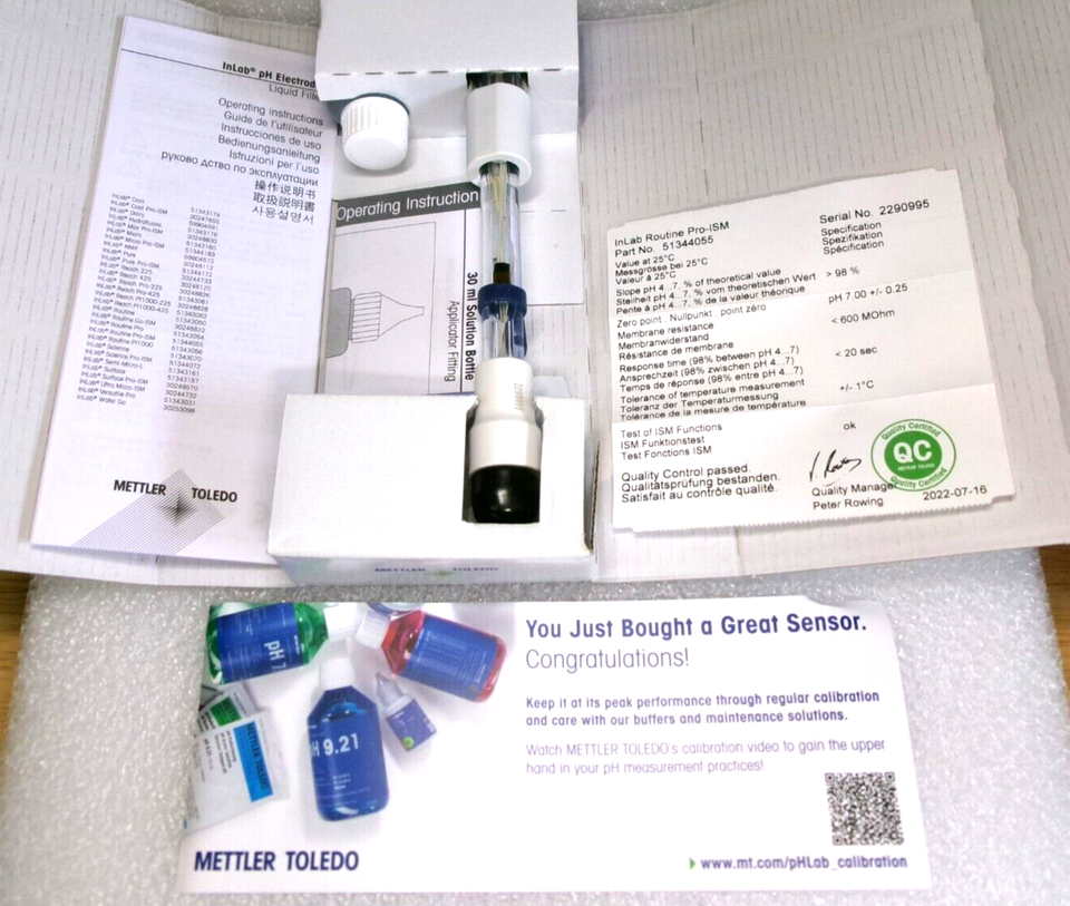 METTLER TOLEDO INLAB ROUTINE PRO-ISM 51344055 SHIPS FAST FROM THE USA!!! | eBay