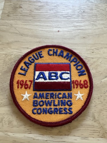 VTG Patch ABC American Bowling Congress League Champion 1967-68 3 ...