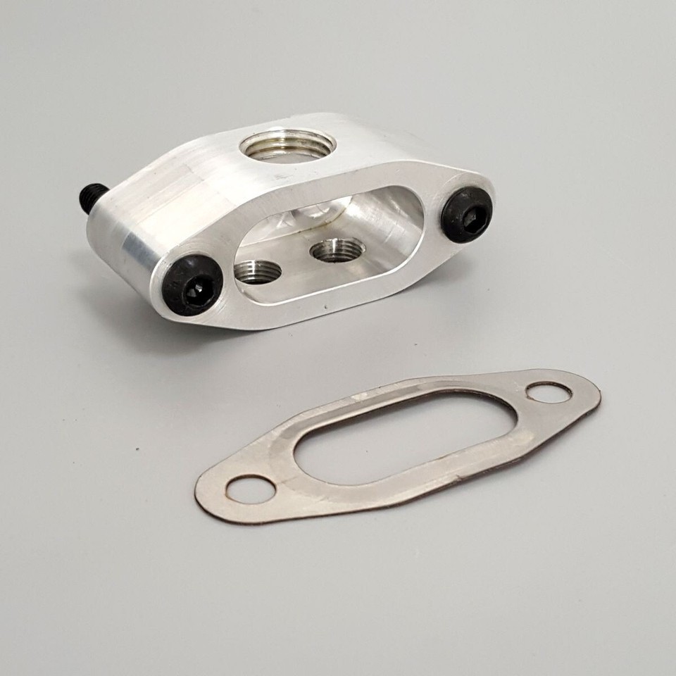 LS Oil Pressure Sensor Adapter Port 2 Dual 1/8 NPT Out LS1 LSX LS2 LS3 ...