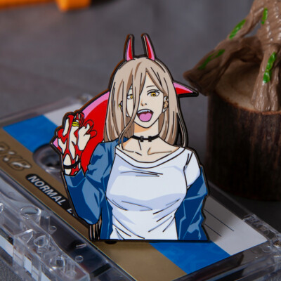 Rare! Chainsaw Man Power "blood Demon" Metal Badge Pin Anime Collection ...