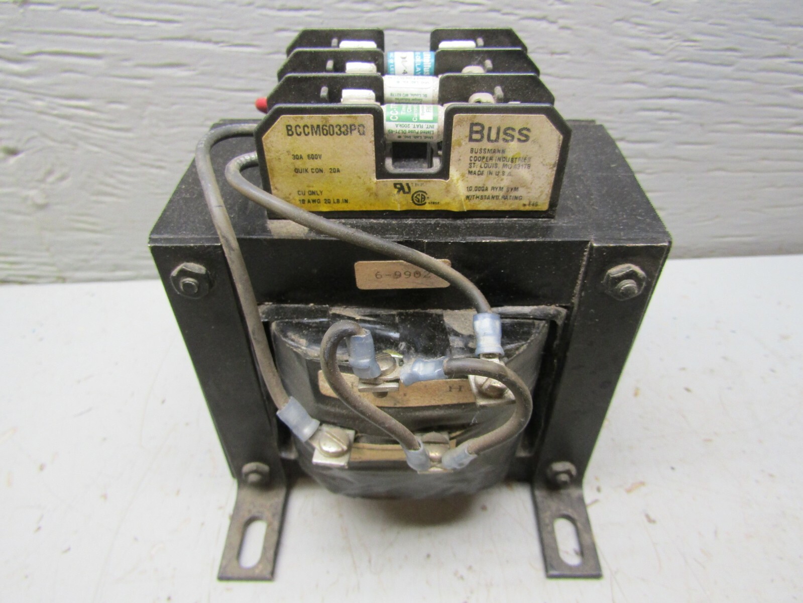 Allen Bradley 1497-n19pa Control Transformer With BUSS Bccm6033pq for ...