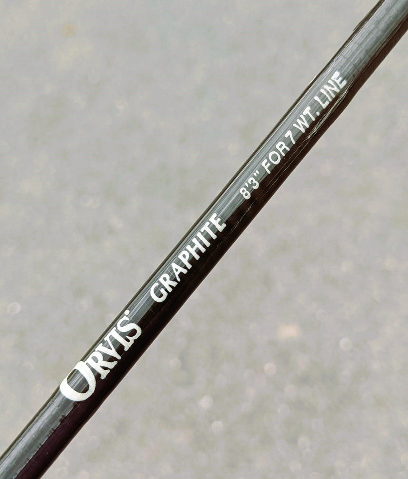 Orvis 8' 3" Graphite 2 Piece Fly Rod + Sock + Tube, Tip Great, HANDLE ...