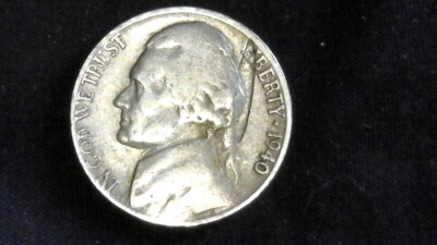 1940 Jefferson Nickel ~ Strike Through Lamination Error | eBay