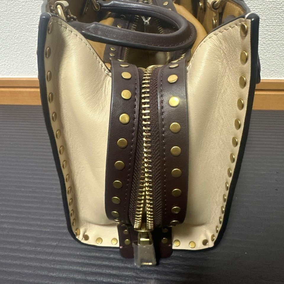 Coach Rogue 25 3-Way Colorblock Rivet Shoulder Bag Handbag with Studs ...