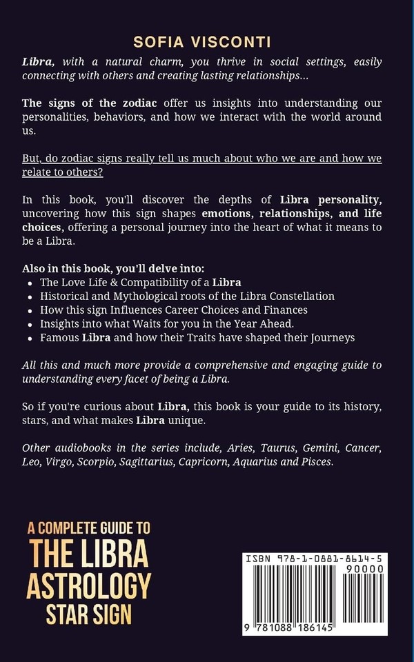 Sofia Visconti Libra (Paperback) (UK IMPORT) 9781088186145| eBay