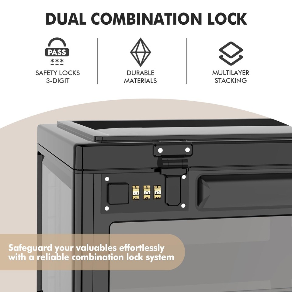 Extra Large Lock Box for Medication Safe, Medicine Lockable Storage Box ...