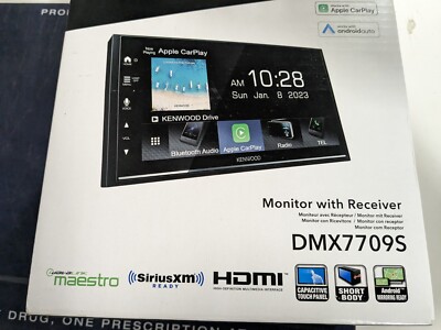 Kenwood DMX7709S 6.8" WVGA Monitor with Capacitive Touch Panel - Black ...