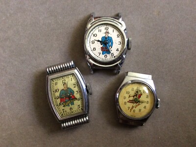 Three(3) Vintage Superhero Comic Hero Wrist Watches | eBay
