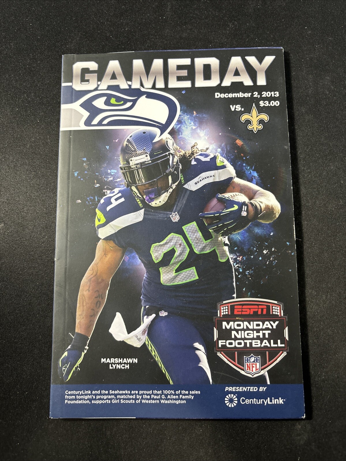 NFL Gameday Program - Seattle Seahawks vs New Orleans Saints - December ...