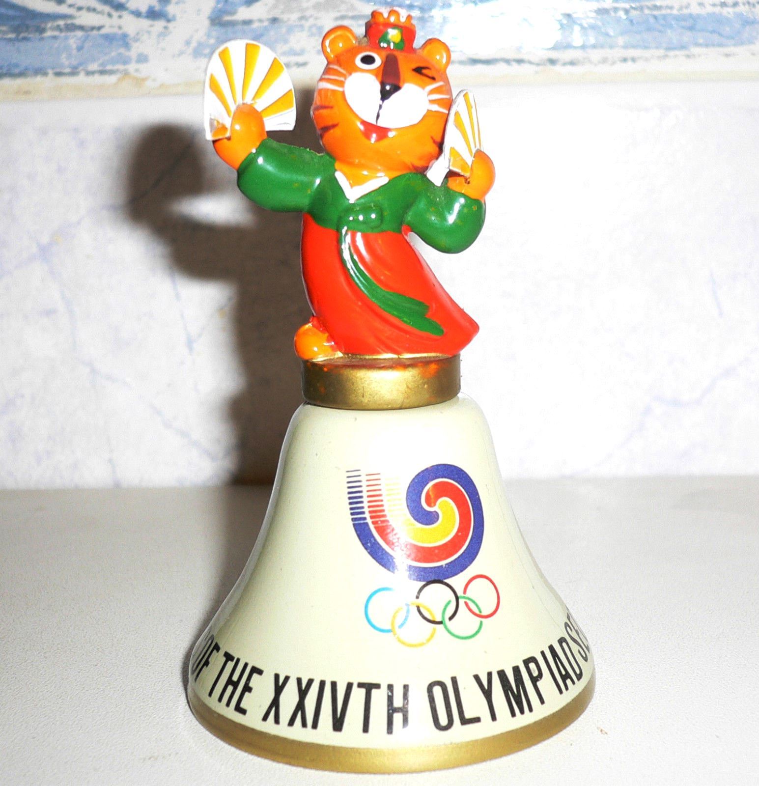 1988 OLYMPIC GAMES SEOUL Original Mascot HOSUNI (FAN MINUET) CERAMIC ...
