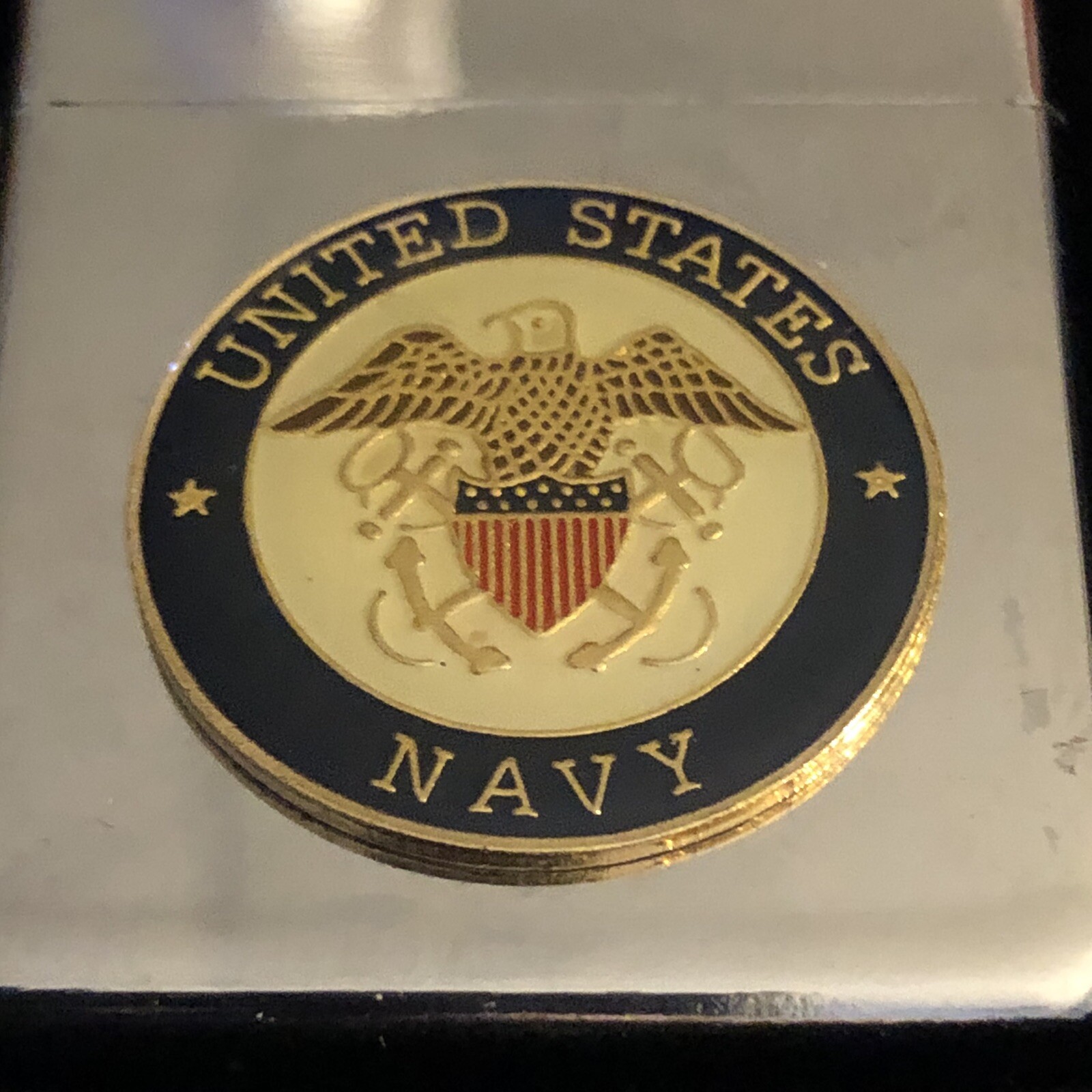 UNITED STATES NAVY SEAL STAR Windproof Lighter Chrome New In Gift Tin ...