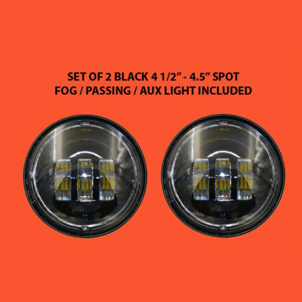 4.5" Auxiliary DAYMAKER Black Spot Passing HID LED Fog Lights Bulb ...
