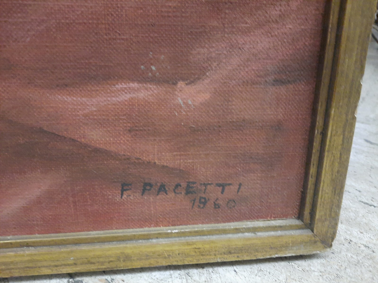 Dipinto Olio Su Tela Di Francesca Pacetti. Nudo Di Donna. 1960 | eBay