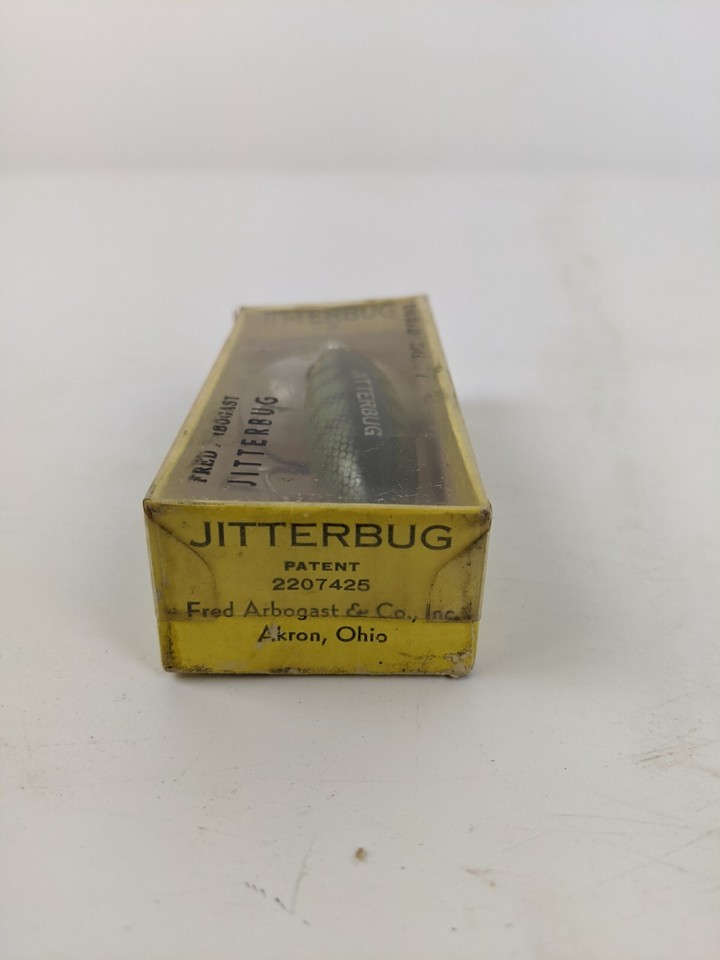 Vintage Fred Arbogast Jitterbug Fishing Lure Akron Ohio Original Box | eBay