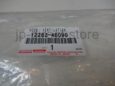 Genuine Toyota Lexus Hose Ventilation NO.2 12262-46090 OEM | eBay
