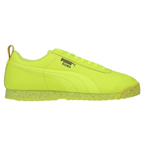 PUMA Roma Retro Speckle Lace Up Mens Yellow Sneakers Casual Shoes ...