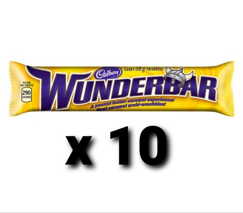10 x WUNDERBAR Chocolate Candy bar by Cadbury from CANADA 58g each | eBay