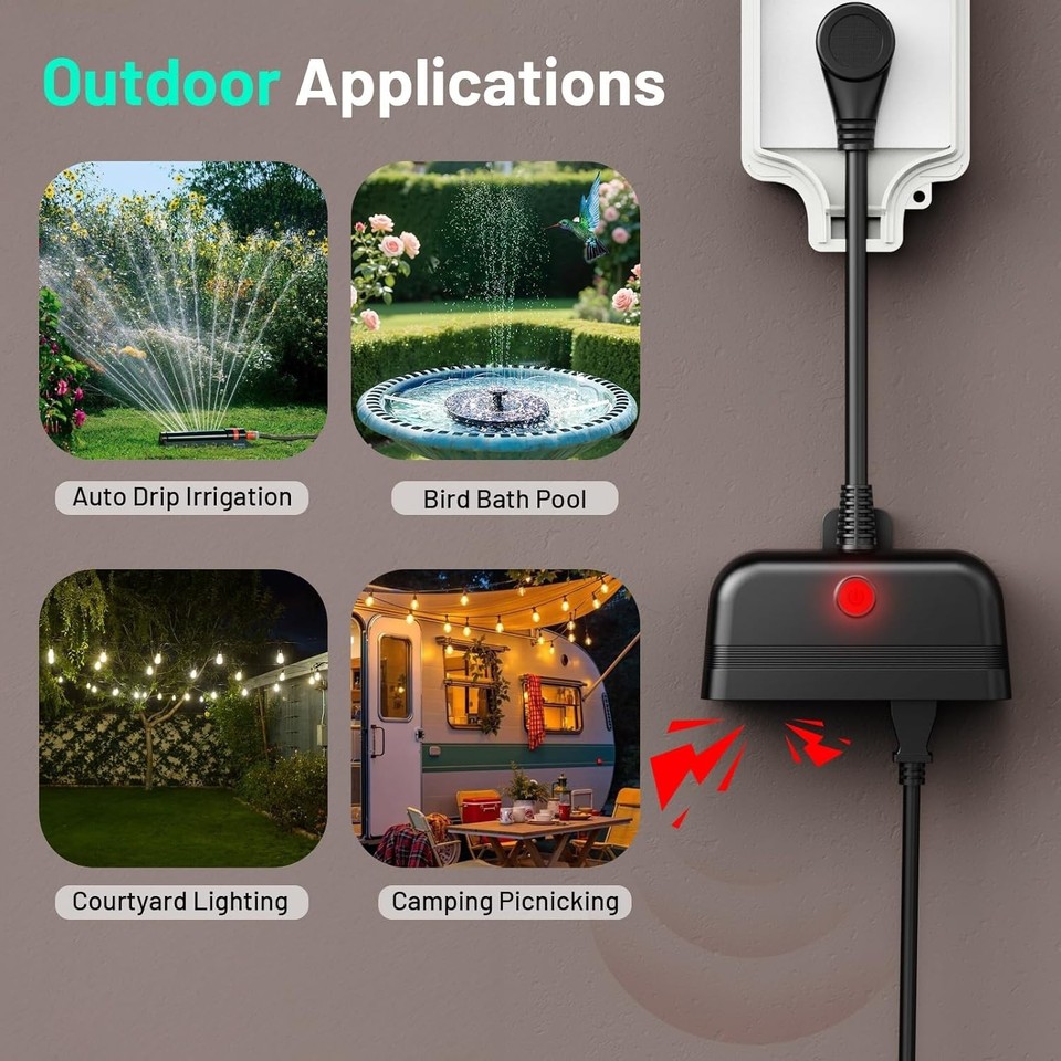 Power Failure Alarm WiFi, Outdoor Power Outage Alarm with SmartLife App ...