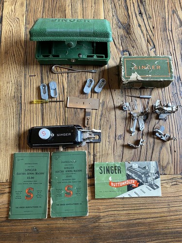Vintage Antique SINGER lot Sewing Machine Parts Accessories Tools ...