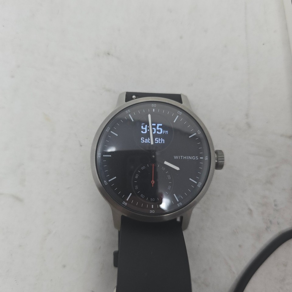 Withings HWA09 Scanwatch 42mm Black Heart Rate Monitor Oximeter | eBay