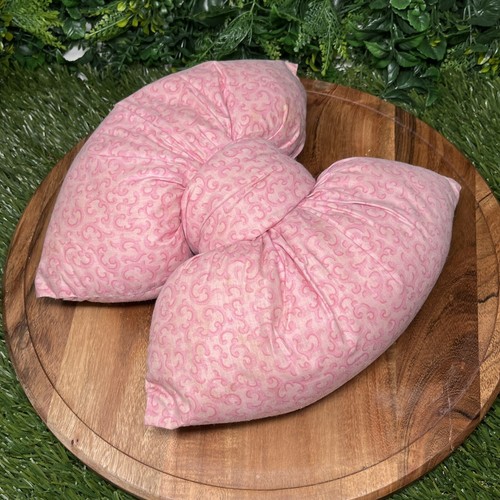 VINTAGE THE ORIGINAL BOW PILLOW Pink 1989 Rare 80s Throw Decor Made USA ...