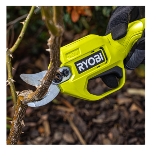 Ryobi 18V ONE+ Cordless Bypass Pruning Secateurs Powered Hand Pruner ...
