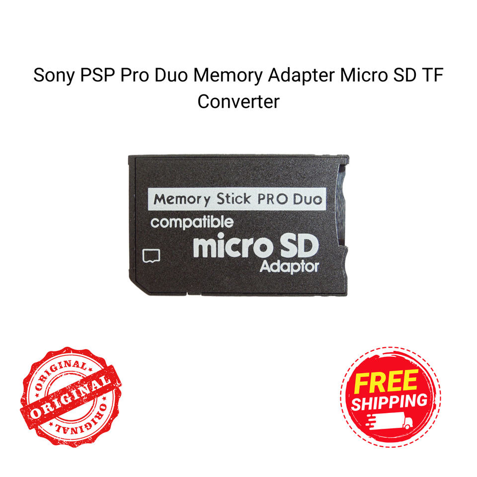 PSP Memory Card Adapter Micro SD to MS Pro Duo for Sony PSP 1000/2000 ...