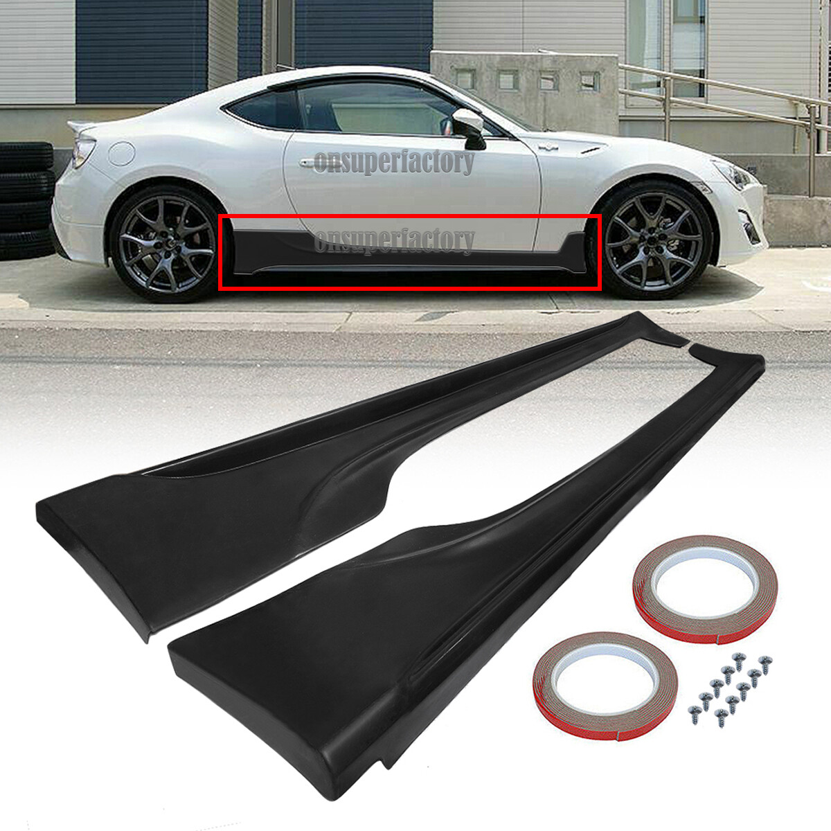 T Style Gen II Side Skirts For Toyota 86 / Subaru BRZ / Scion FR-S 2012 ...