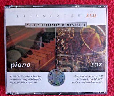 LIFESCAPES..Piano & Sax..24 bit digitally remastered..2001 Compass 2CD ...
