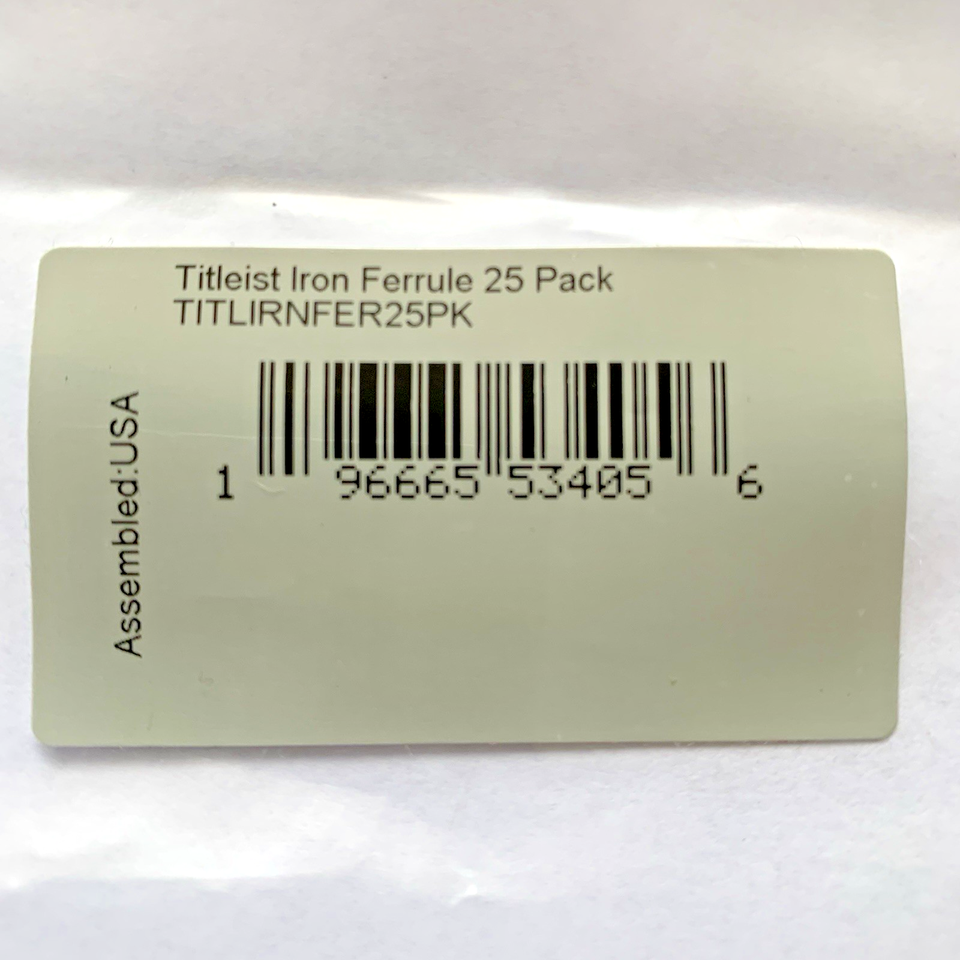 Titleist Collar Ferrule 25 Pack OEM NEW .355 Fits T100 T150 T200 T250 ...