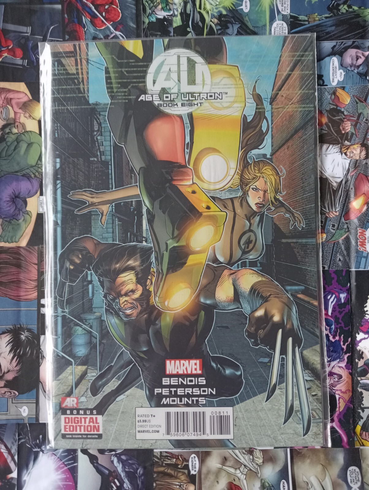 Age of Ultron #8 (2013) Wolverine Hawkeye Luke Cage Captain America X ...