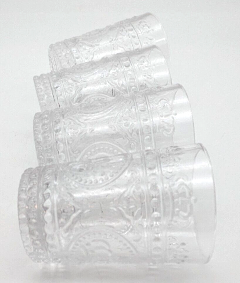 Studio Crystal by Godinger Beverage Glasses Clear Crowns Set 4 8 Oz for ...