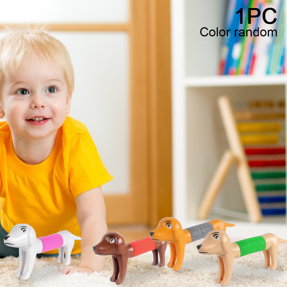 Gift DIY For Autistic Children Fidgets Spring Dog Toy Stress Relief ...