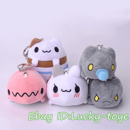 5PCS 9cm Bugcat Capoo Plush Doll Keychain Pendant Stuffed Hanging Toy ...
