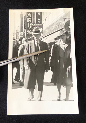 Vintage 1940 San Antonio Texas Houston Street Scene Real Photo Postcard ...