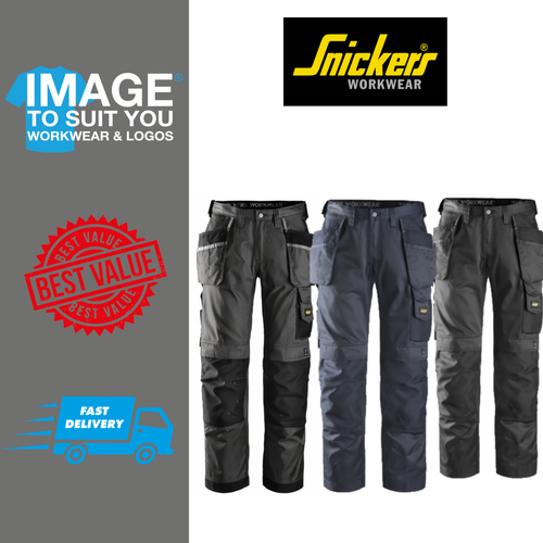 Snickers 3212 Work Trousers With Holster & Knee Pad Pockets | eBay UK