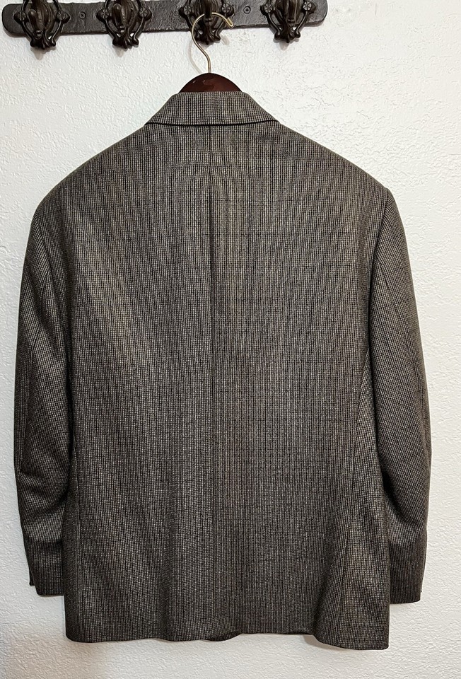 Oscar Del Renta 42S Wool/Cashmere Blazer Jacket Classic Professor ...