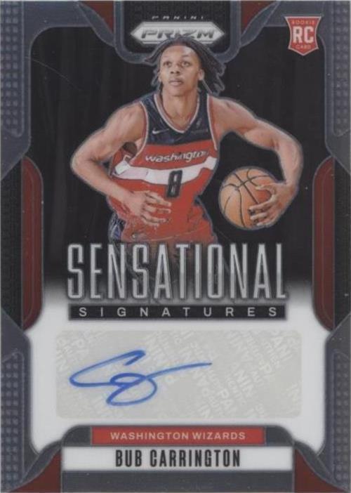 2024-25 Panini Prizm - Sensational Signatures Bub Carrington #SS-BCW ...