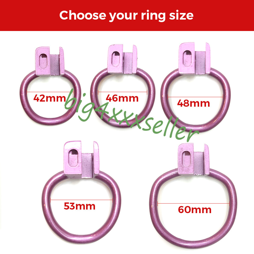 Puppy Small Cage Slaves Male Purple Chastity Devices Cage Binding Lock ...