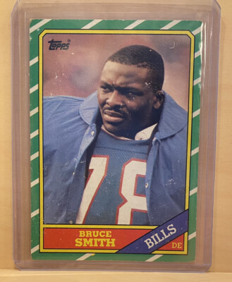1986 Topps - Bruce Smith #389 Rookie RC Buffalo Bills HOF | eBay