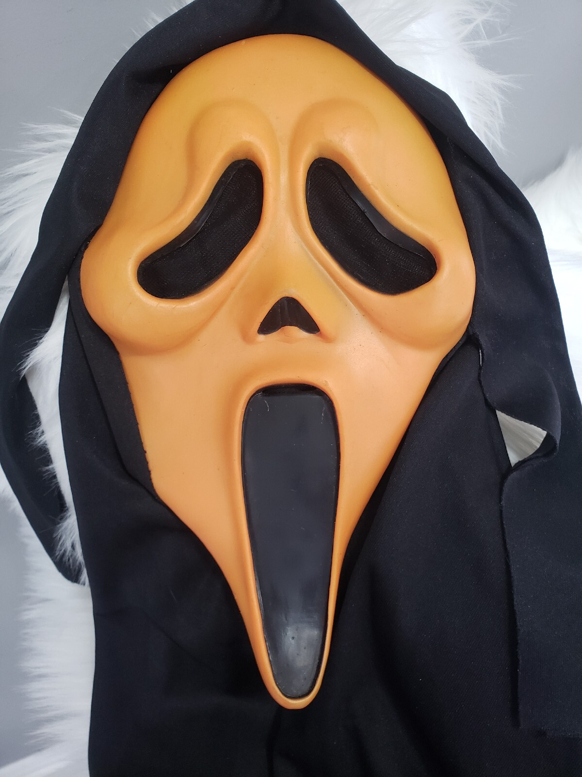 Vintage Easter Unlimited Orange Halloween GhostFace Mask Scream Fun ...