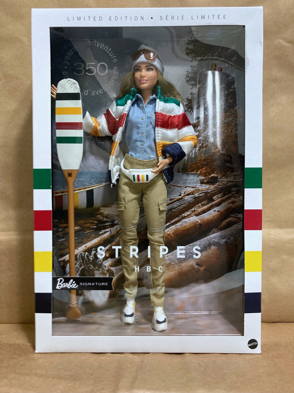 Mattel 2020 Hudson's Bay Company HBC Stripes Barbie NRFB for sale ...