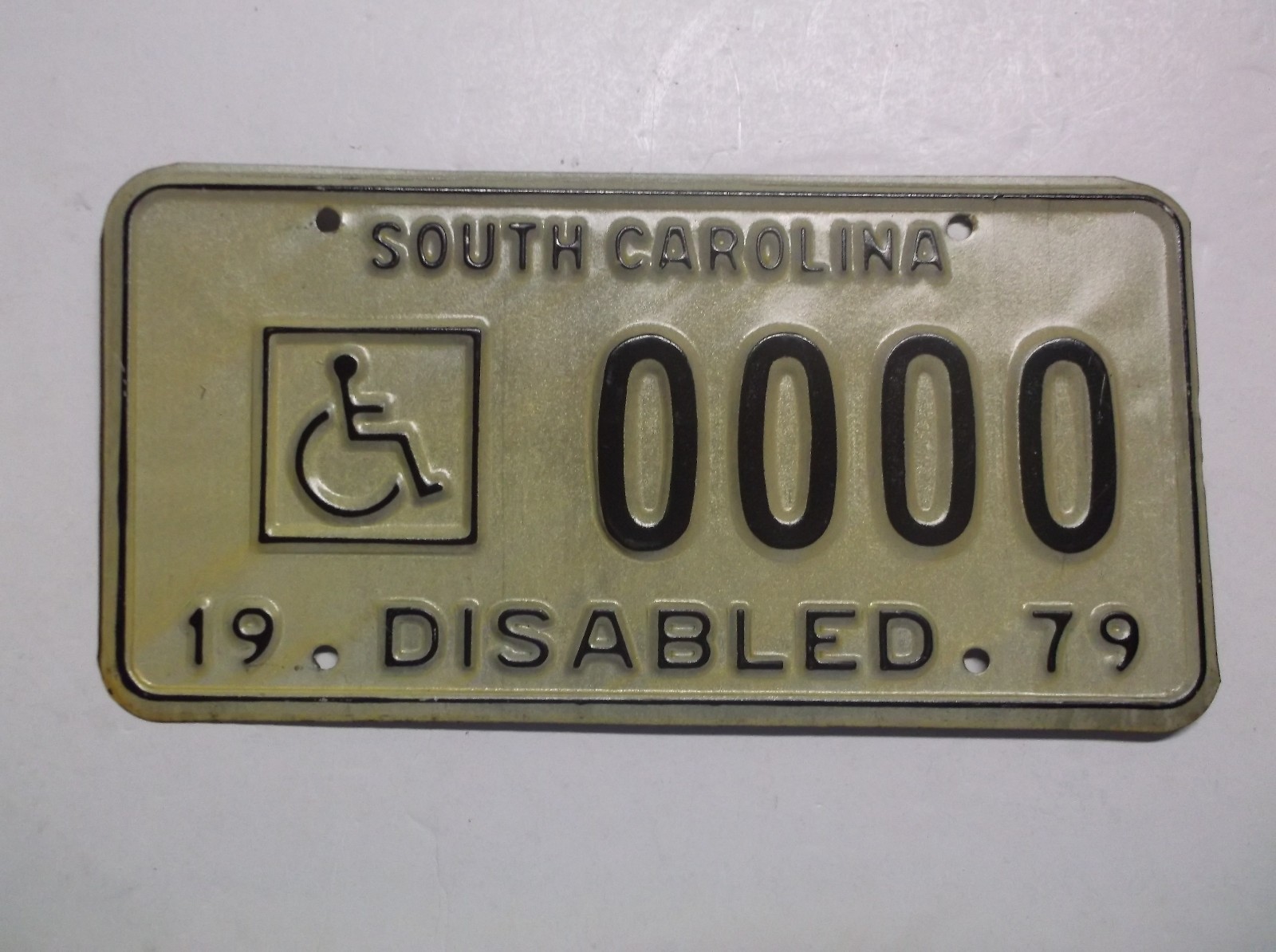 1979 '79 South Carolina SC DISABLED License Plate Auto Tag Wheelchair ...
