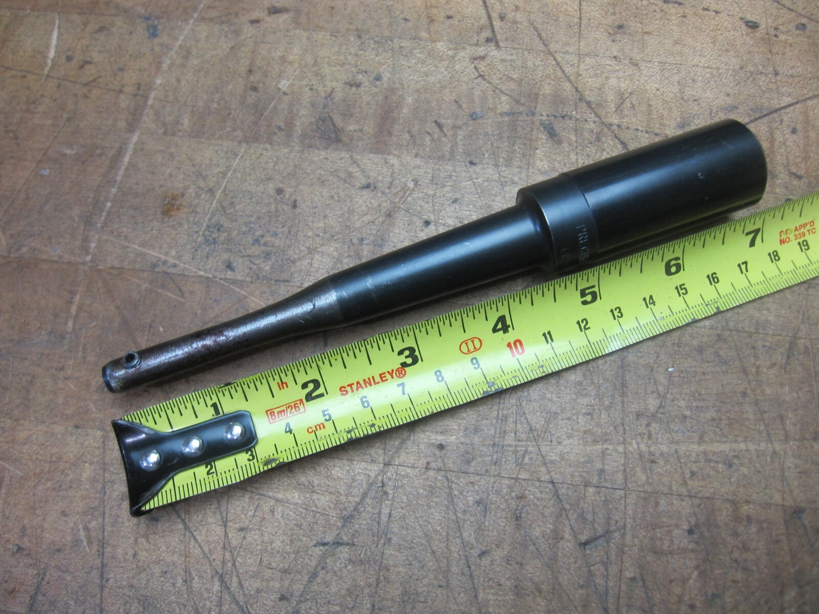 Precision Components LRM-.187-70-1 3/16" ID hardened end mill extension ...